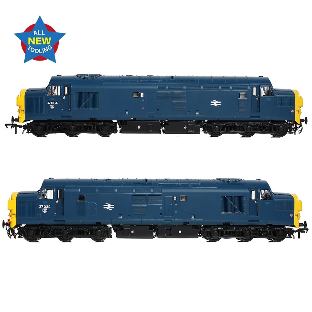 Bachmann Europe plc - Class 37/0 Split Headcode 37034 BR Blue